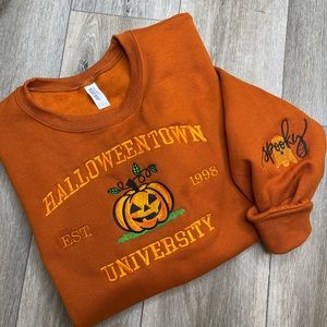 Sweaters | Halloweentown University Sweatshirt Embroidered On This ...